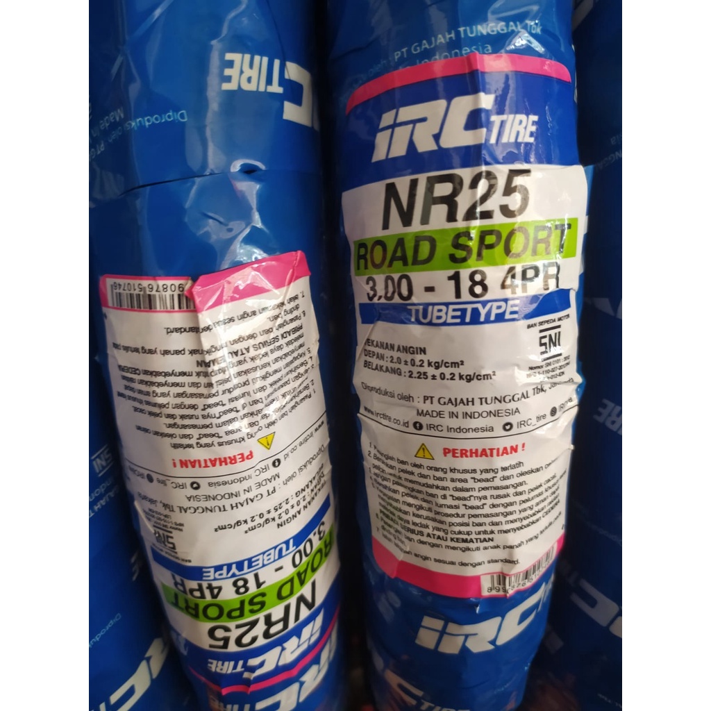 Jual Ban Luar Motor IRC NR25 300-18 Ring 18 Tubetype Ban Motor - Non ...