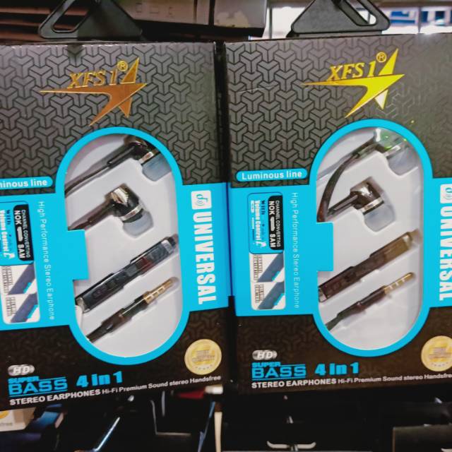 Jual HEADSET XFS-1 HD SUPER BASS 4 IN 1 | Shopee Indonesia