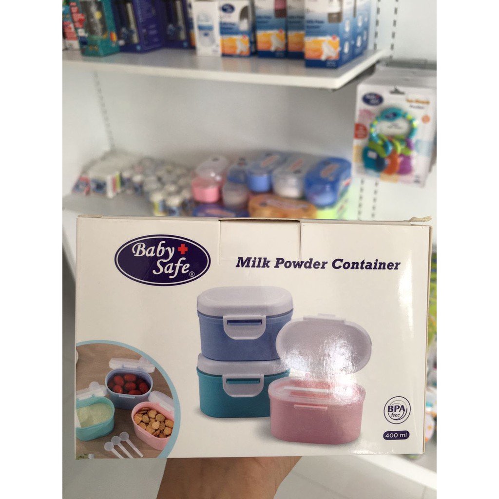 Jual Tempat Susu Formula / Wadah Toples Susu Bubuk Bayi 1kg Baby Safe ...