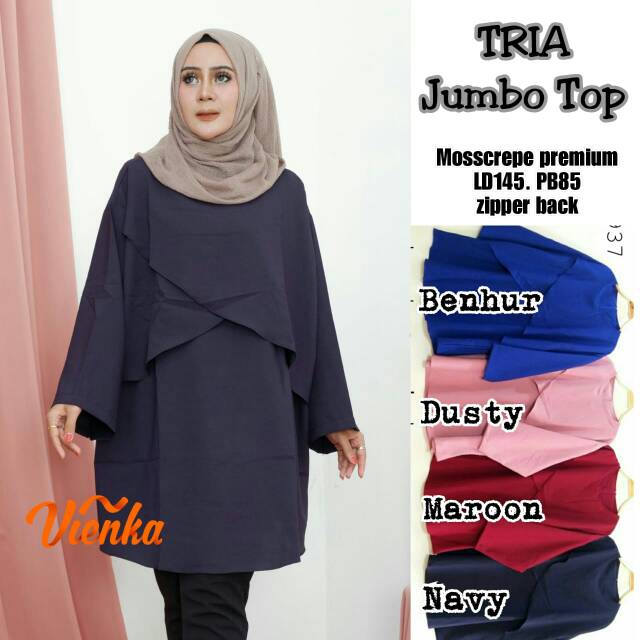 Jual TRIA JUMBO TOP (VIENKA) | Shopee Indonesia