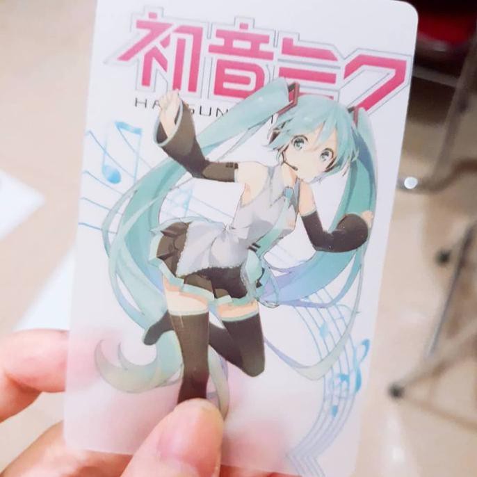 Jual Hatsune Miku Transparent Photo Vocaloid Card | Shopee Indonesia