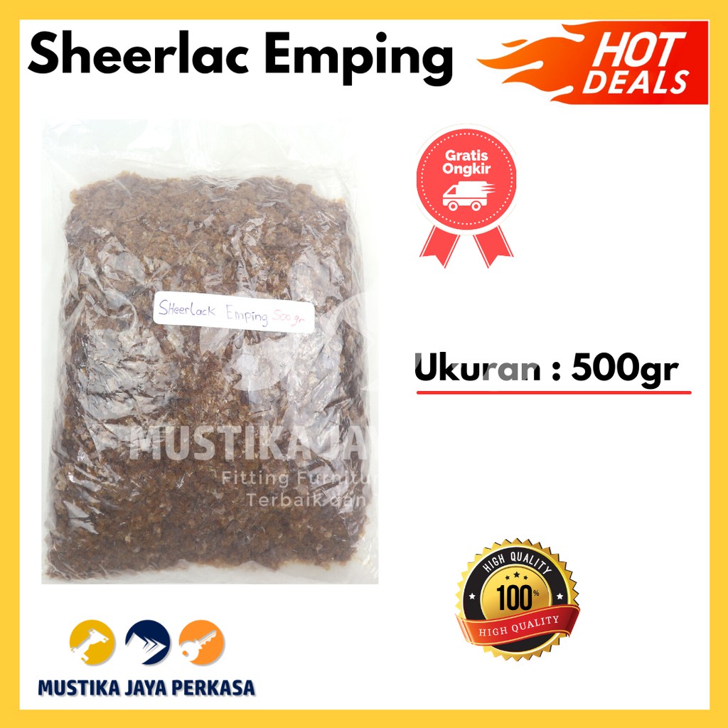 Jual Sheerlac Sirlak Emping Politures Pelitur Bukan Sirlak Bubuk India ...