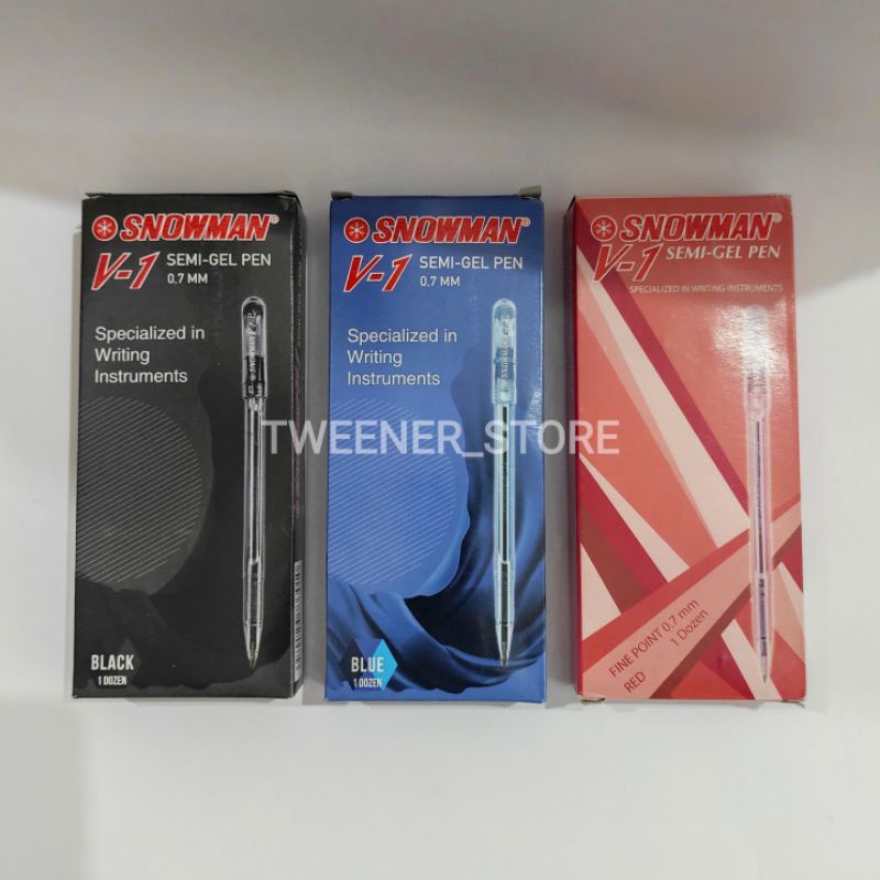 Jual Snowman V1 Semi Gel Pen 0.7mm | Bolpen Pulpen Pen | Shopee Indonesia