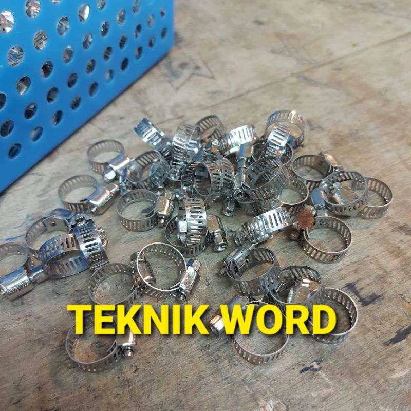 Jual HOSE CLAMPS KLEM SELANG CLAM SELANG STAINLESS | Shopee Indonesia