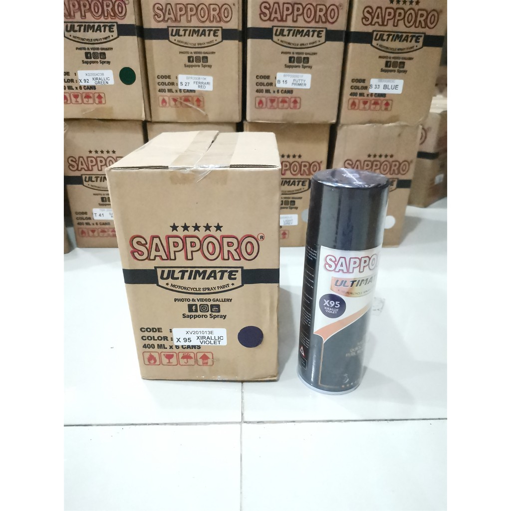Jual Cat Semprot Sapporo Ultimate X94 Xirallic Violet | Shopee Indonesia
