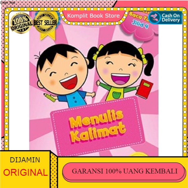 Jual SERI BACA TULIS JL.4: MENULIS KALIMAT/TK | Shopee Indonesia