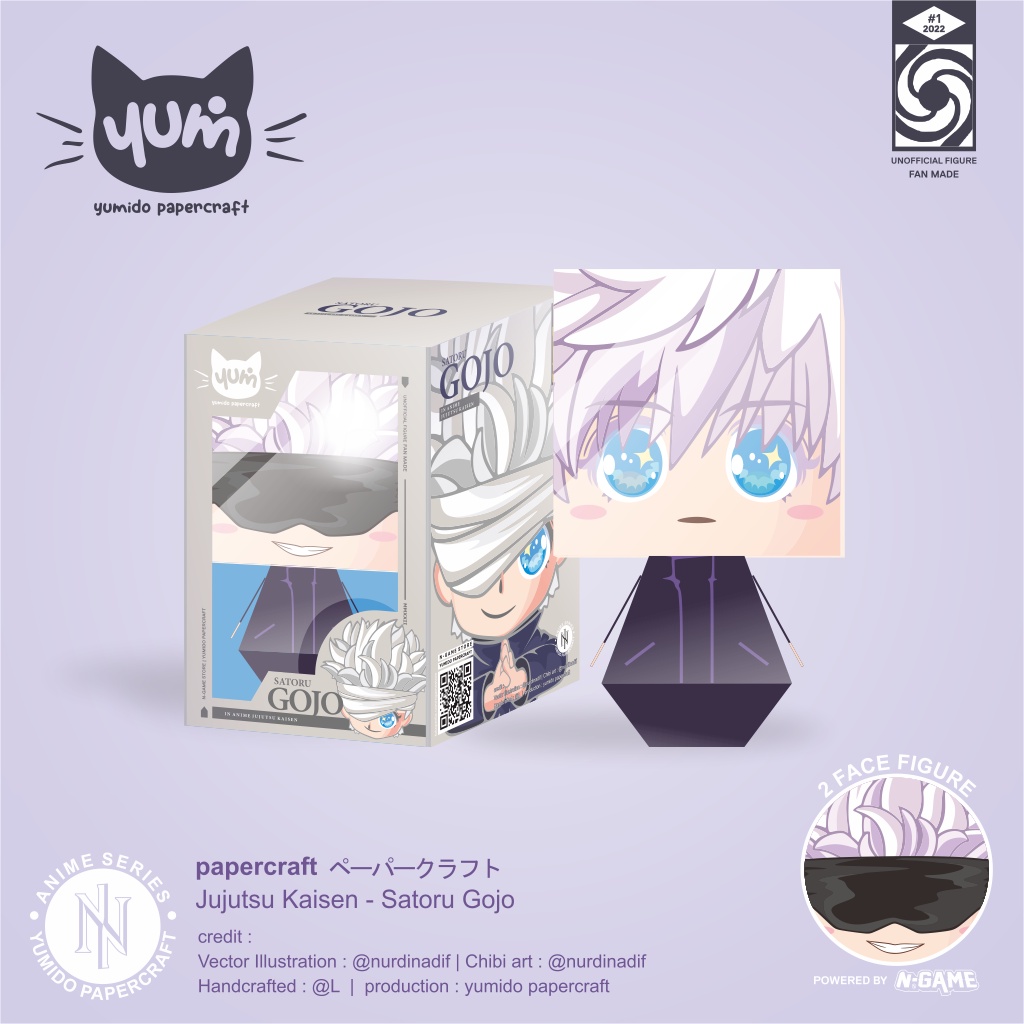Jual Action Figure Paper Craft Edisi Jujutsu Kaisen Gojou Satoru Nanami ...