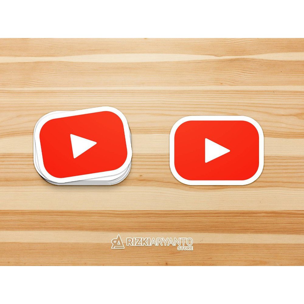 Jual Sticker - Stiker Logo Youtube without Wordmark untuk PC Laptop HP ...