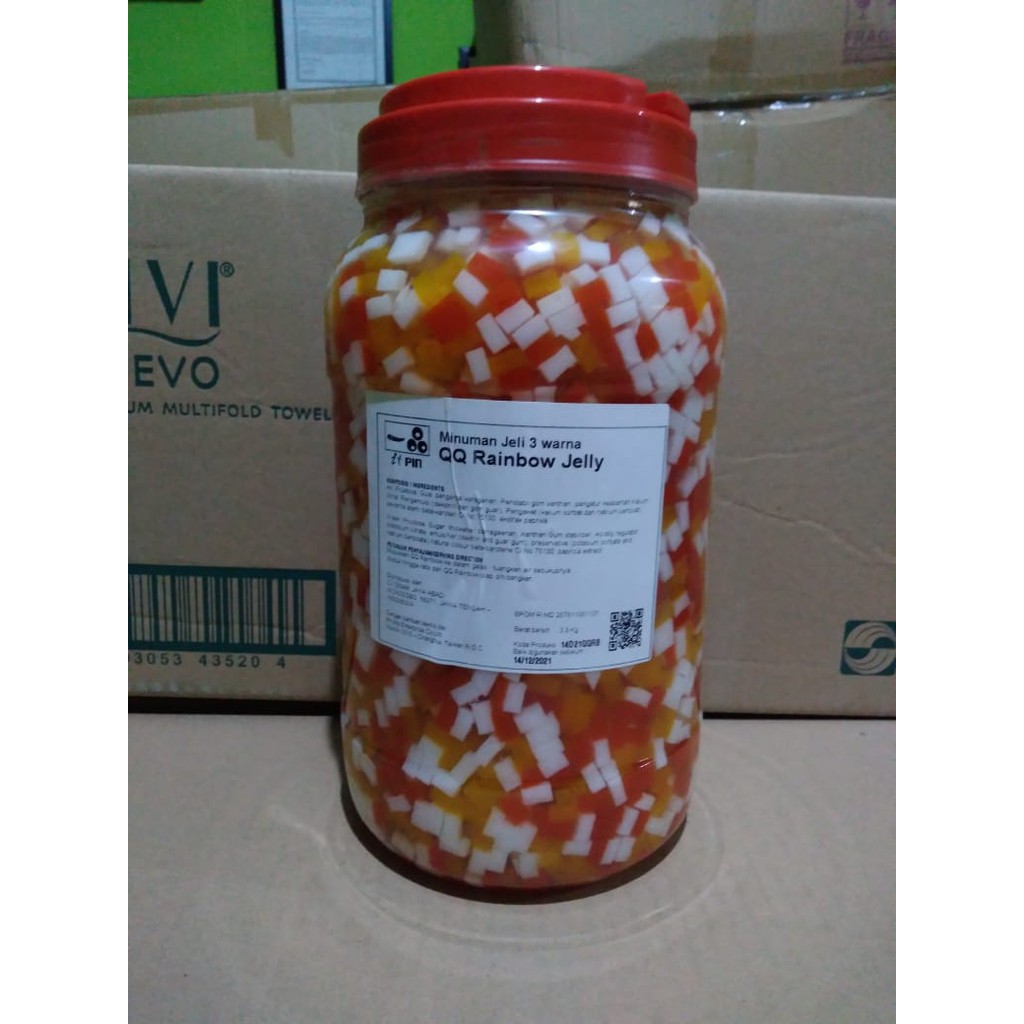 Jual QQ Rainbow Jelly ITPIN Topping Super Quality/Jeli Pelangi Premium ...