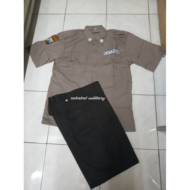 Jual Seragam PDH Satpam Terbaru/ Seragam PDH Security Coklat/ Seragam ...