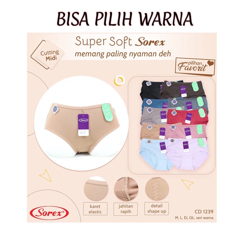 Jual Celana Dalam Wanita SOREX 1239 | Shopee Indonesia