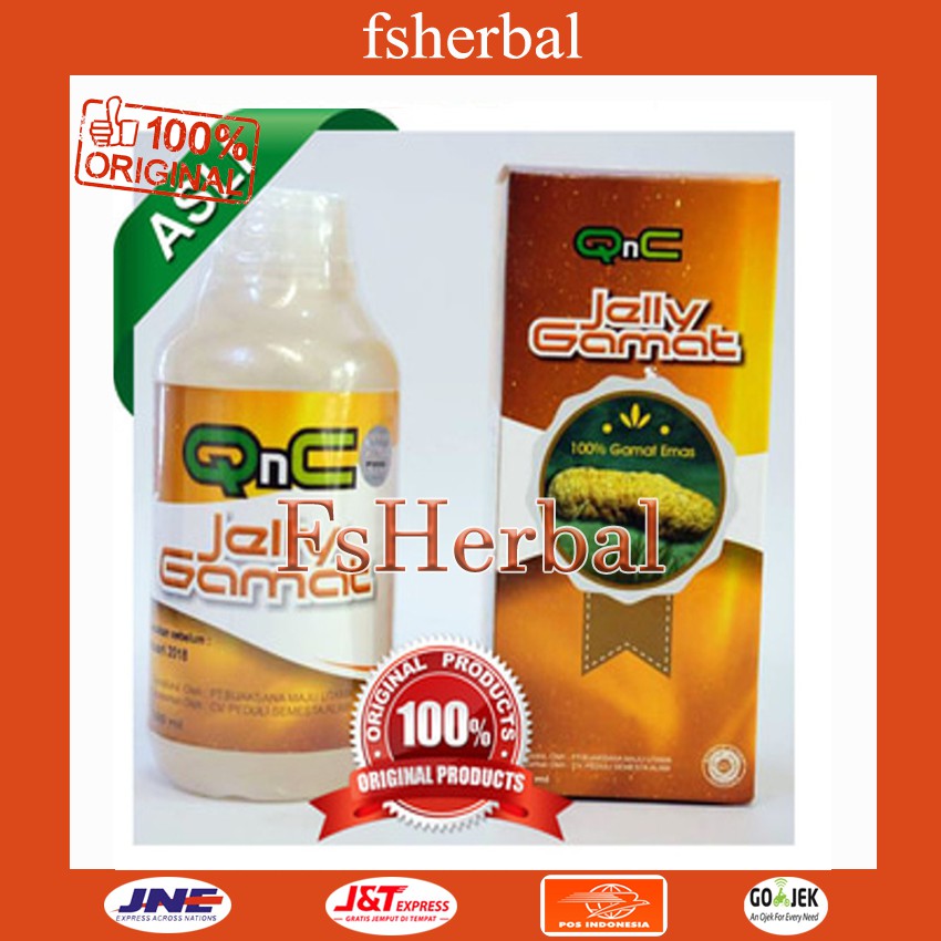 Jual QnC Jelly Gamat Emas Teripang 300ml | Shopee Indonesia