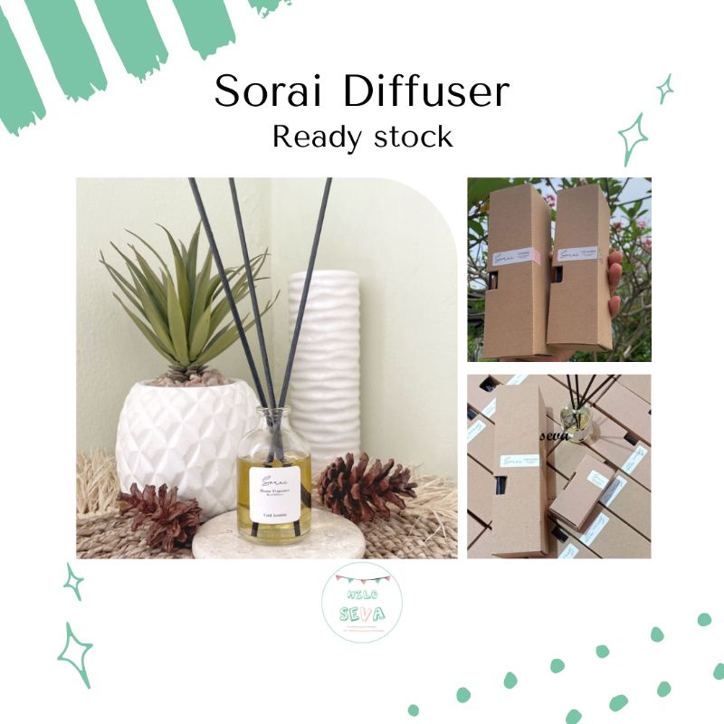 Jual REENDOO REED DIFFUSER SORAI READY STOCK (BUKAN PO) PENGHARUM RUANGAN SORAI DIFUSER SORAI ...