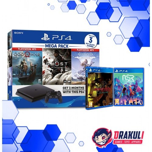 Jual Console PlayStation 4 Slim Mega Pack 4 1TB + SMT III Nocturne & No ...