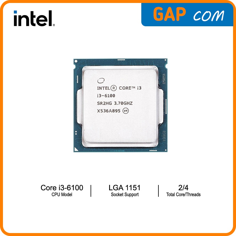 Jual Processor Intel Core i3 6100 3.7Ghz Dual Core Skylake LGA 1151 TRAY + Fan | Shopee Indonesia