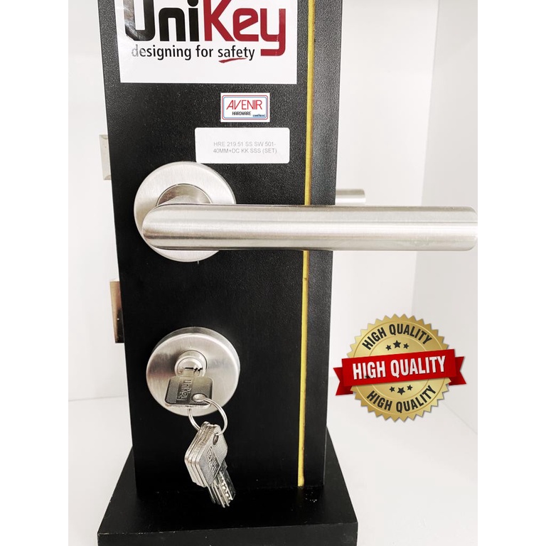 Jual UNIKEY Handle Pintu Kayu HRE 219.51 HANDLE ON ROSE HRE 219.51 SS ...