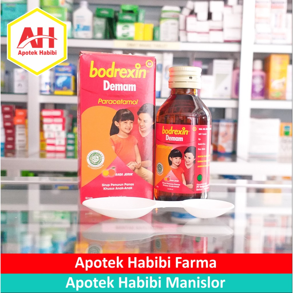 Jual BODREXIN DEMAM FLU & BATUK PE TIDAK BERDAHAK SIRUP OBAT DEMAM ...