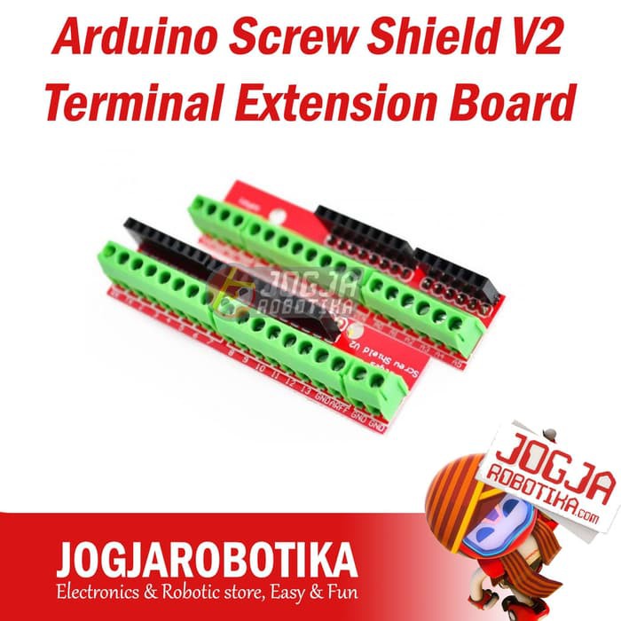 Jual ARDUINO SCREW SHIELD V2 JV G-38 TERMINAL BLOCK EXTENSION BOARD | Shopee Indonesia