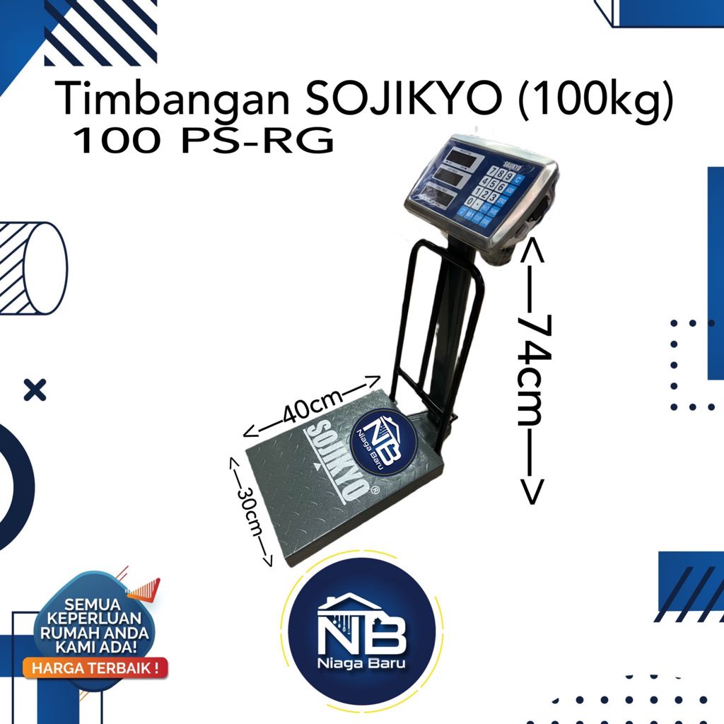 Jual Timbangan Digital Sojikyo Lantai Guard Protector Pagar 100kg 100 ...