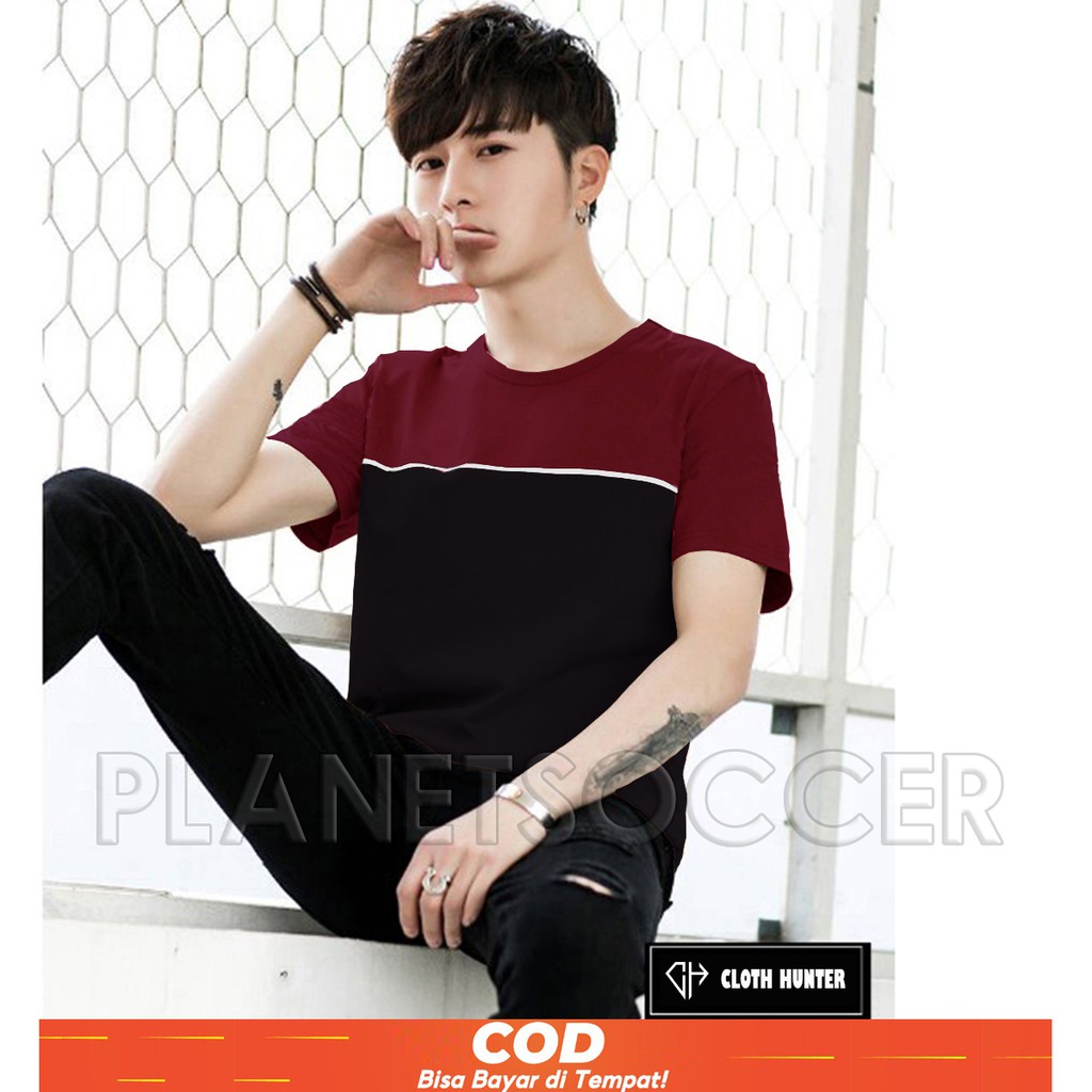 Jual Kaos Phantom - Kaos Keren Pria Lengan Pendek Kombinasi Warna ...