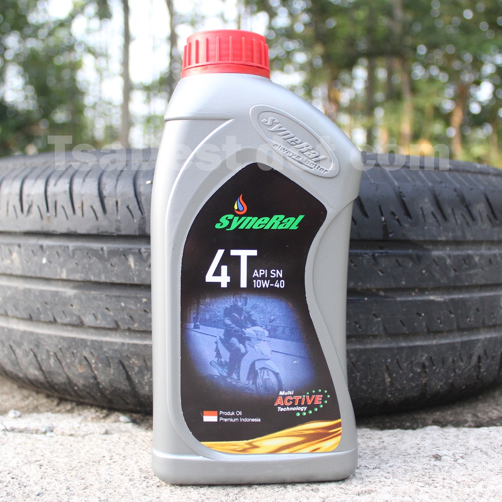 Jual Baru! Oli Motor SyneRal 4T SAE 10W-40 API SN 1 ltr | Shopee Indonesia