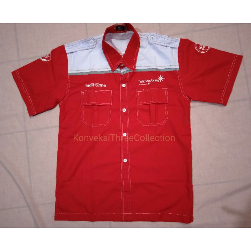 Jual CUSTOM Seragam Indihome Seragam Kerja Kantor Baju Kerja Bordir ...