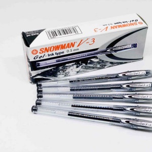 Jual Ballpoint / Pulpen / Pen Gel SNOWMAN V3 V-3 0.5mm | Shopee Indonesia