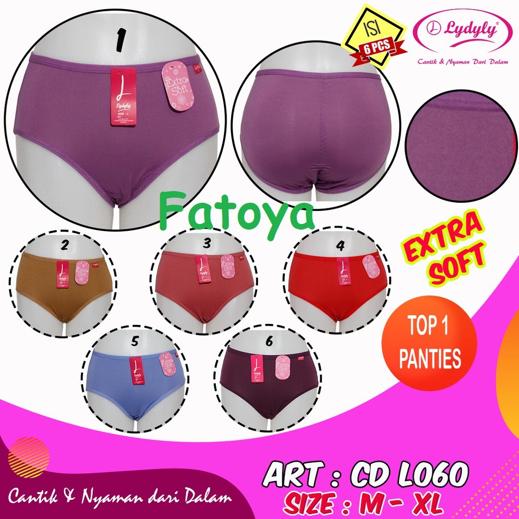 Jual LYDYLY Celana Dalam Perempuan Extra Super Soft Art L060 (1 Lusin) | Shopee Indonesia