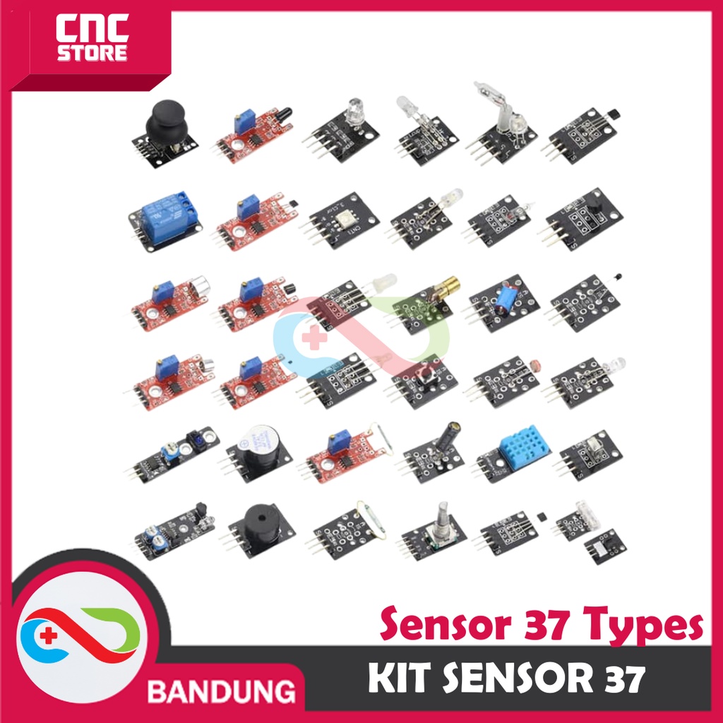 Jual KIT SENSOR 37 TYPES COMPATIBLE FOR ARDUINO | Shopee Indonesia