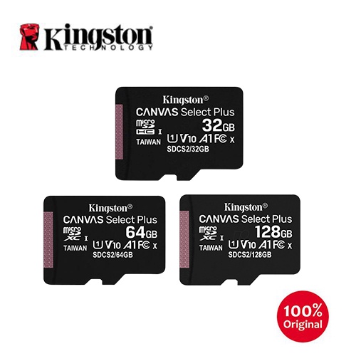 Jual Kingston Memory Micro SD 32GB 64GB 128GB Canvas Select Plus Memori ...