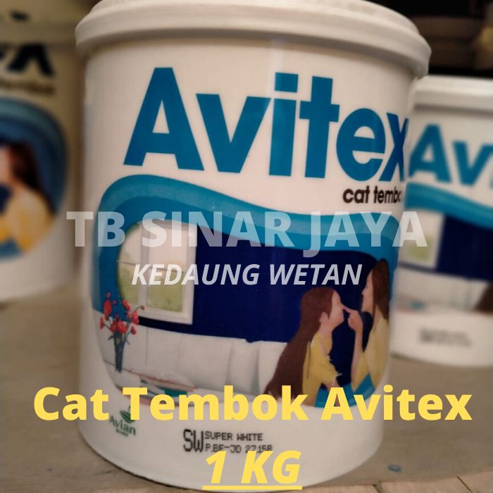 Jual Cat Tembok AVITEX 1KG / CAT AVITEX KILOAN 1 KG PUTIH / AVITEX 1KG ...