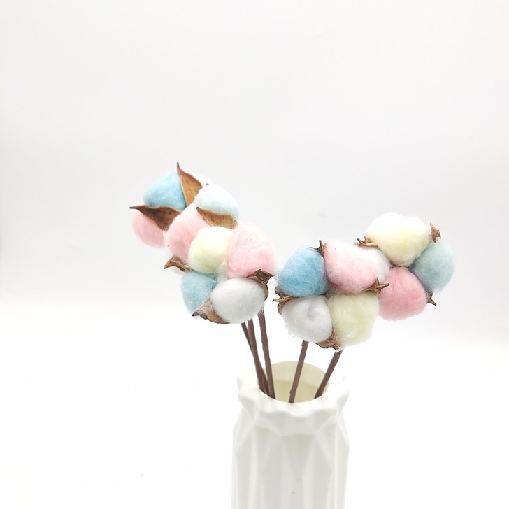 Jual Bunga Kapas Artificial Cotton Flower Single Stem Dekorasi Hiasan ...
