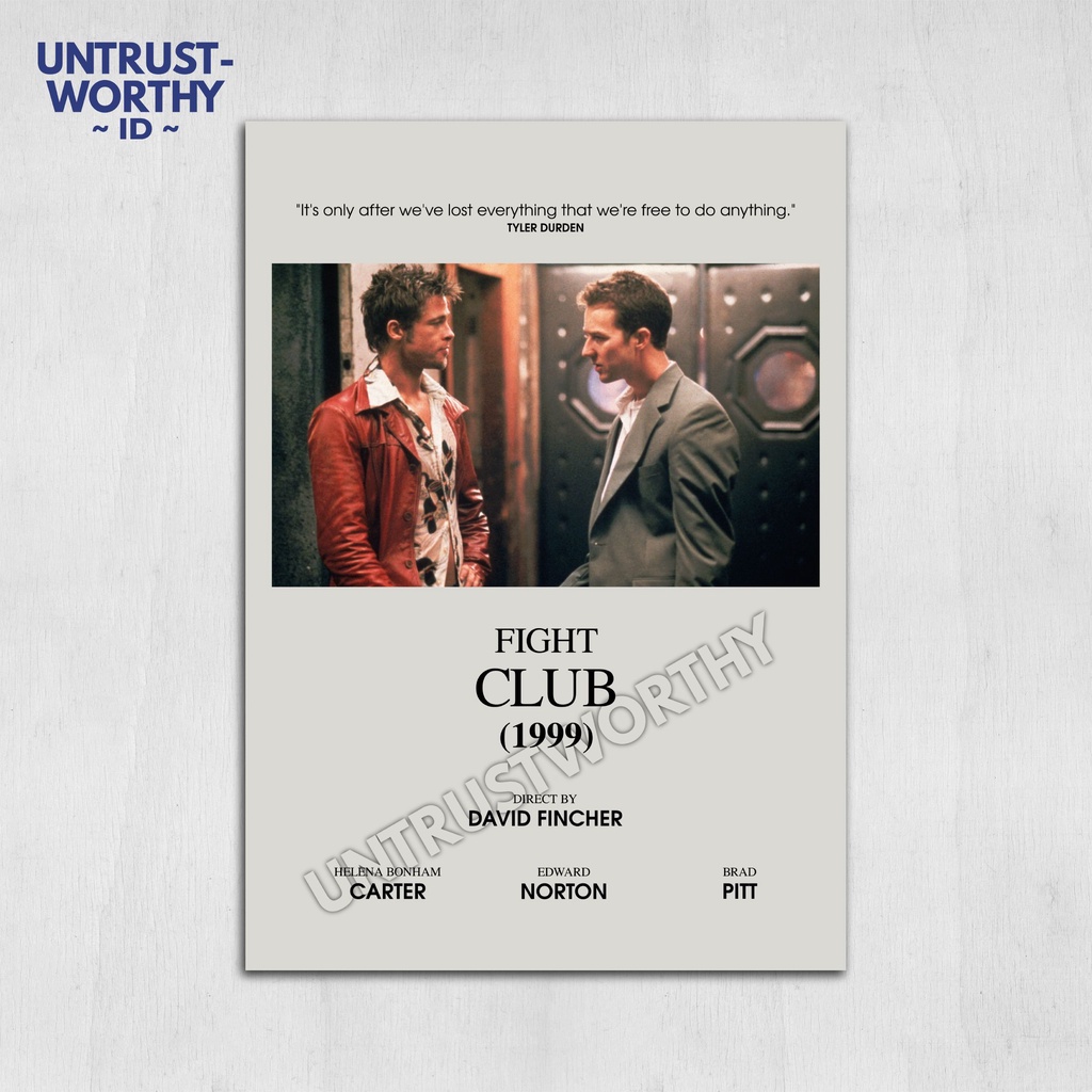 Jual Poster Fight Club Film Ukuran A5 | Shopee Indonesia