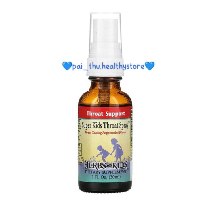 Jual Herbs for Kids, Super Kids Throat Spray (Peppermint)/ obat anak ...