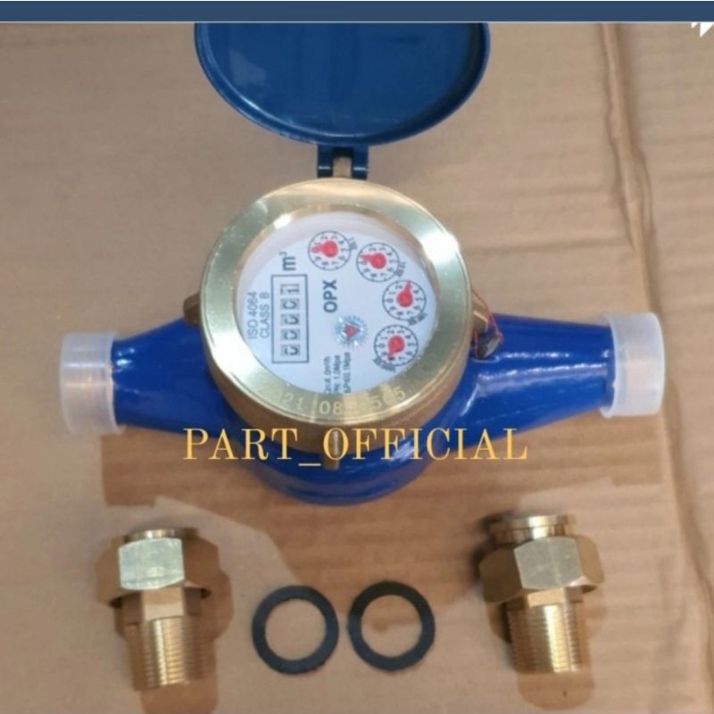 Jual WATER METER 1 1-/2 OPX BRASS KUNINGAN//METERAN AIR PDAM 1,5 INCH KUNINGAN | Shopee Indonesia