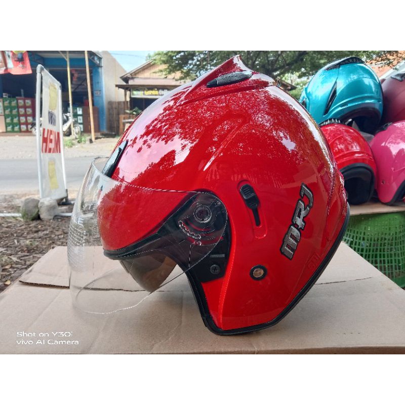 Jual Helm Centro double visor merk MRJ original | Shopee Indonesia