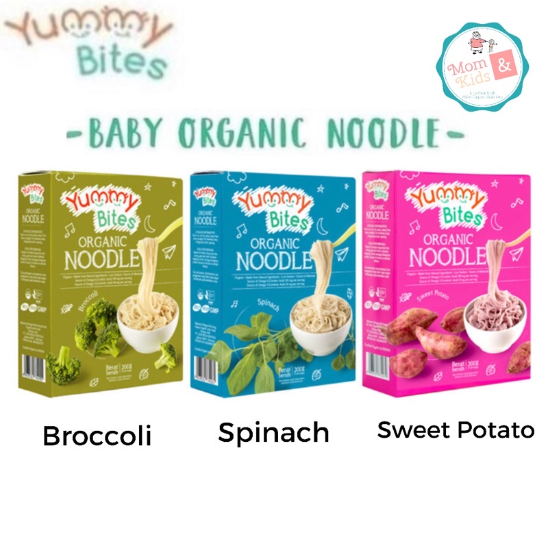 Jual Yummy Bites Organic Baby Noodle 200gr Mie Organik MPASI Bayi ...