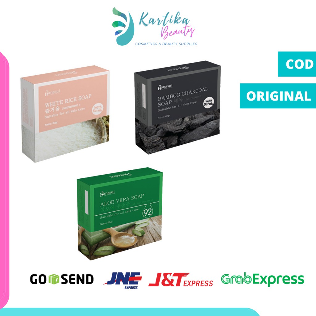 Jual SABUN BATANG HANASUI 60 GRAM BAR SOAP ALOE VERA LIDAH BUAYA ...