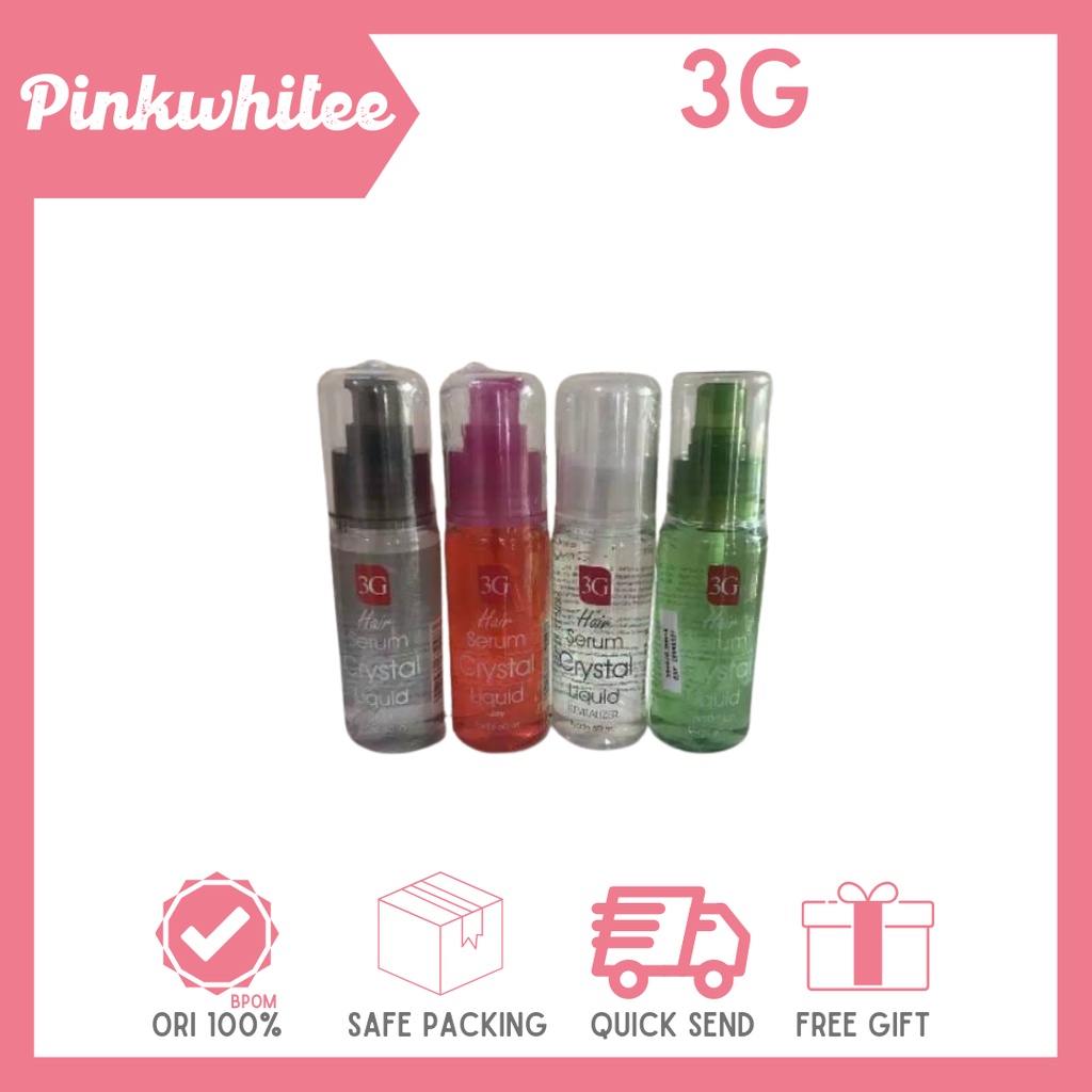 Jual 3G Hair Serum Crystal Liquid Vitamin Rambut (60ml Sedang) | Shopee Indonesia
