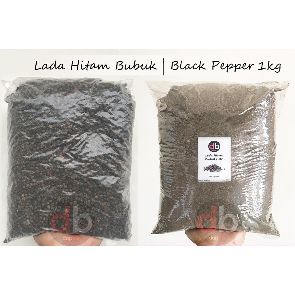 Jual Lada Hitam Utuh | Merica Hitam Bubuk 1kg | Shopee Indonesia