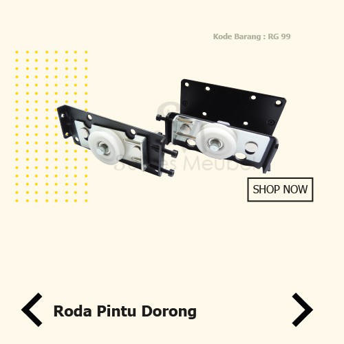 Jual HUBEN Roda Gantung 2 Pintu 1 Set RG 99 | Roda Pintu Sliding ...