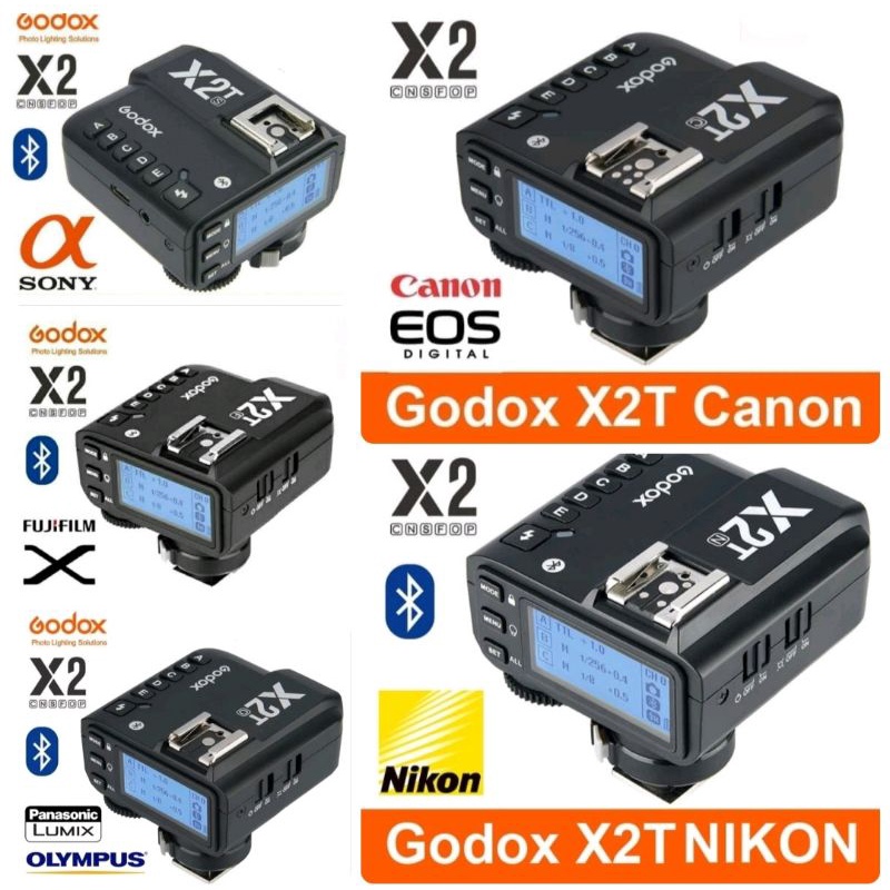 Jual TRIGGER GODOX X2T TRANSMITTER FOR CANON,NIKON,SONY,FUJI,OLYMPUS ...