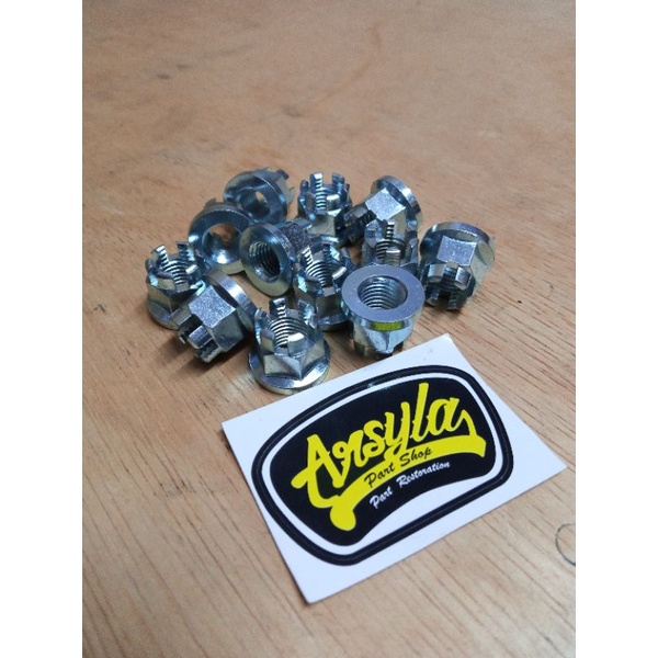 Jual mur makota as roda depan honda star c50 c70 c700 c800 star win100 ...