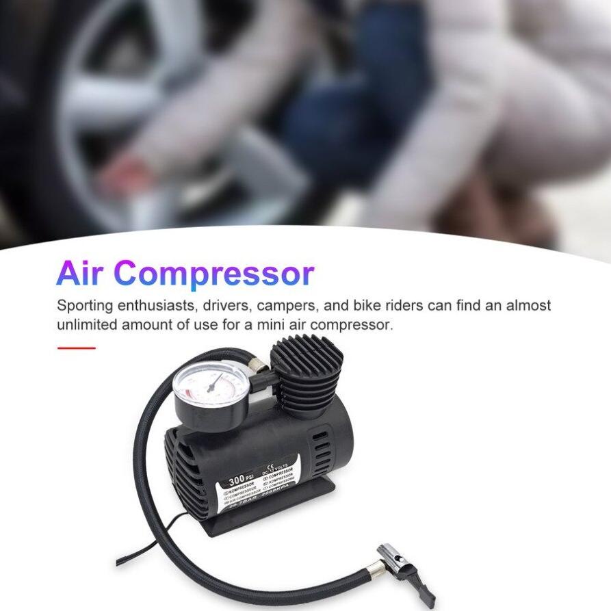 Jual (LANGSUNG KIRIM) Pompa Ban Air Compressor DC 12V Kabel 2.5 Meter ...