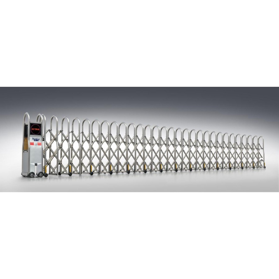 Jual Automatic Retractable Gate / Pagar Otomatis Alumunium Folding Gate ...