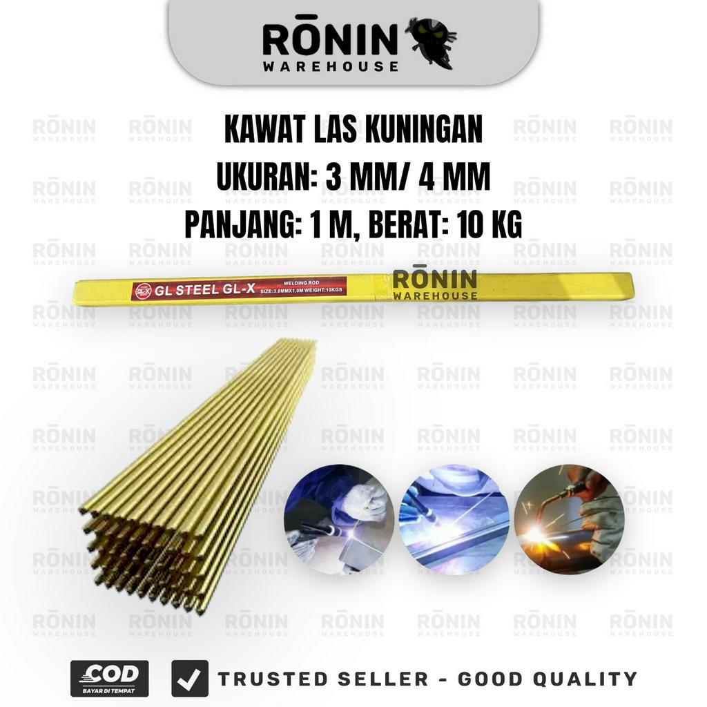 Jual [10 kg] GLSTEEL GL-X Kawat Las Kuningan 10kg 3 4 mm Panjang 1 meter Welding Rod | Shopee ...
