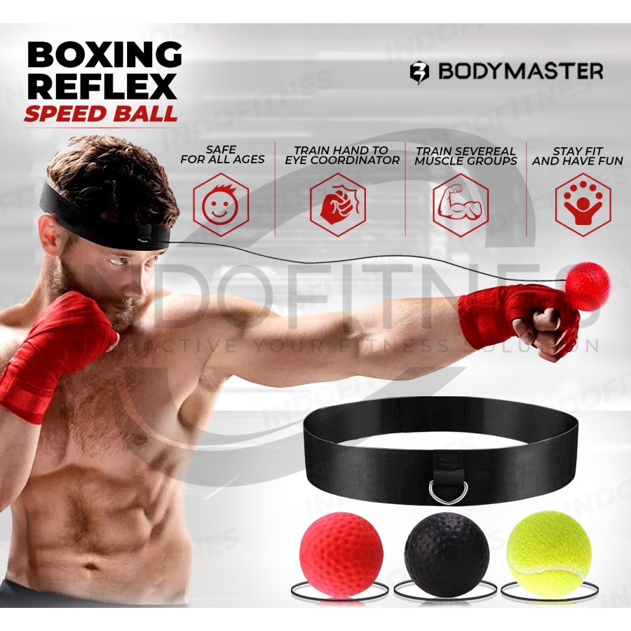 Jual BODYMASTER Boxing Reflex Speed Ball BM-E050 Bola Latihan Tinju ...
