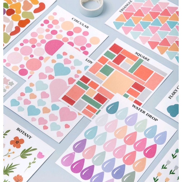 Jual sticker variasi Journal lucu sticker kertas BUJO Scrapbook ...