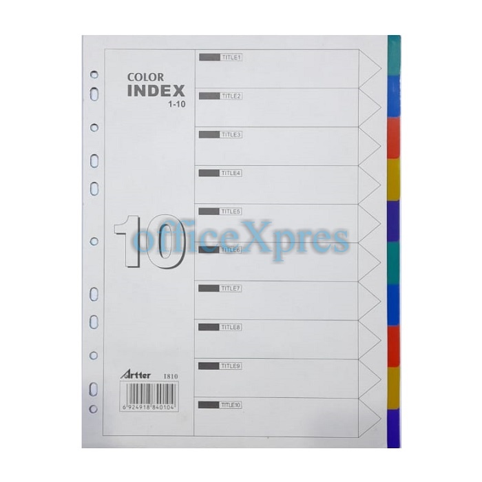 Jual Pembatas Binder 12 Warna/ Divider Ordner 10 Warna / Pembatas Odner ...