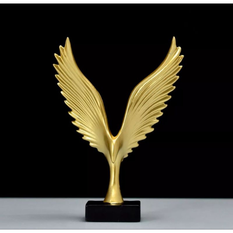 Jual Patung Sayap Garuda Modern Kepakan The Winning Award Dekorasi Meja ...